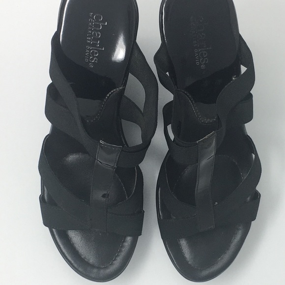 Charles David | Shoes | Charles David Black Wedges | Poshmark
